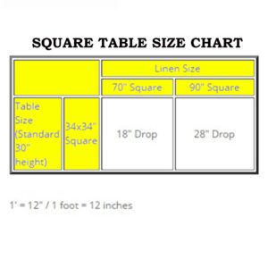 TABLECLOTHSFACTORY White 90" Square Tablecloth