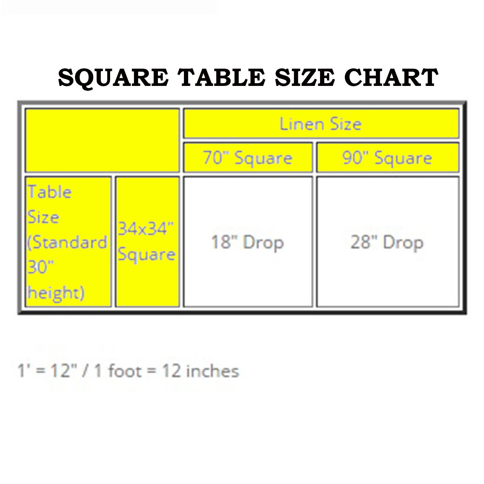 TABLECLOTHSFACTORY White 90" Square Tablecloth