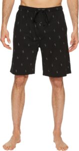 polo ralph lauren knit sleep shorts polo black/active grey aopp sm