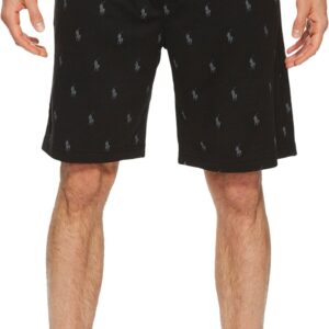 POLO RALPH LAUREN Knit Sleep Shorts Polo Black/Active Grey Aopp SM