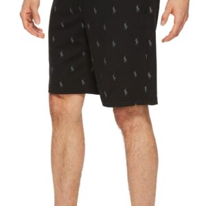 POLO RALPH LAUREN Knit Sleep Shorts Polo Black/Active Grey Aopp SM