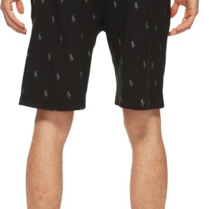 POLO RALPH LAUREN Knit Sleep Shorts Polo Black/Active Grey Aopp SM