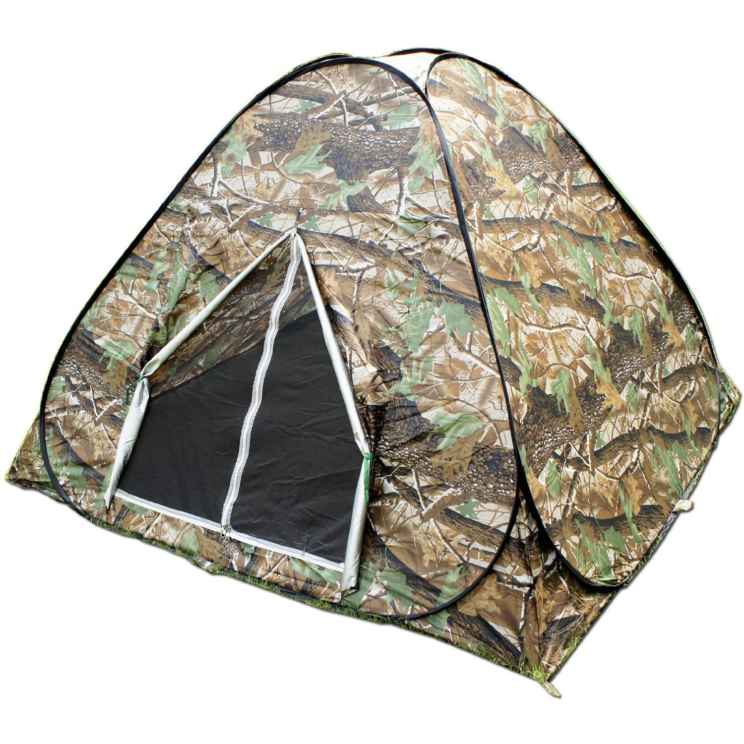 BZTANG Explorer Outdoors 3-4 persons Camouflage Camping Hiking Easy Setup Instant Pop up Tent