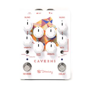 keeley caverns v2 reverb and delay pedal, white (kcav2)