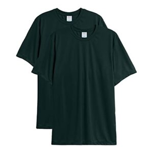 hanes mens sport cool dri performance tee shirt, deep forest, xx-large us