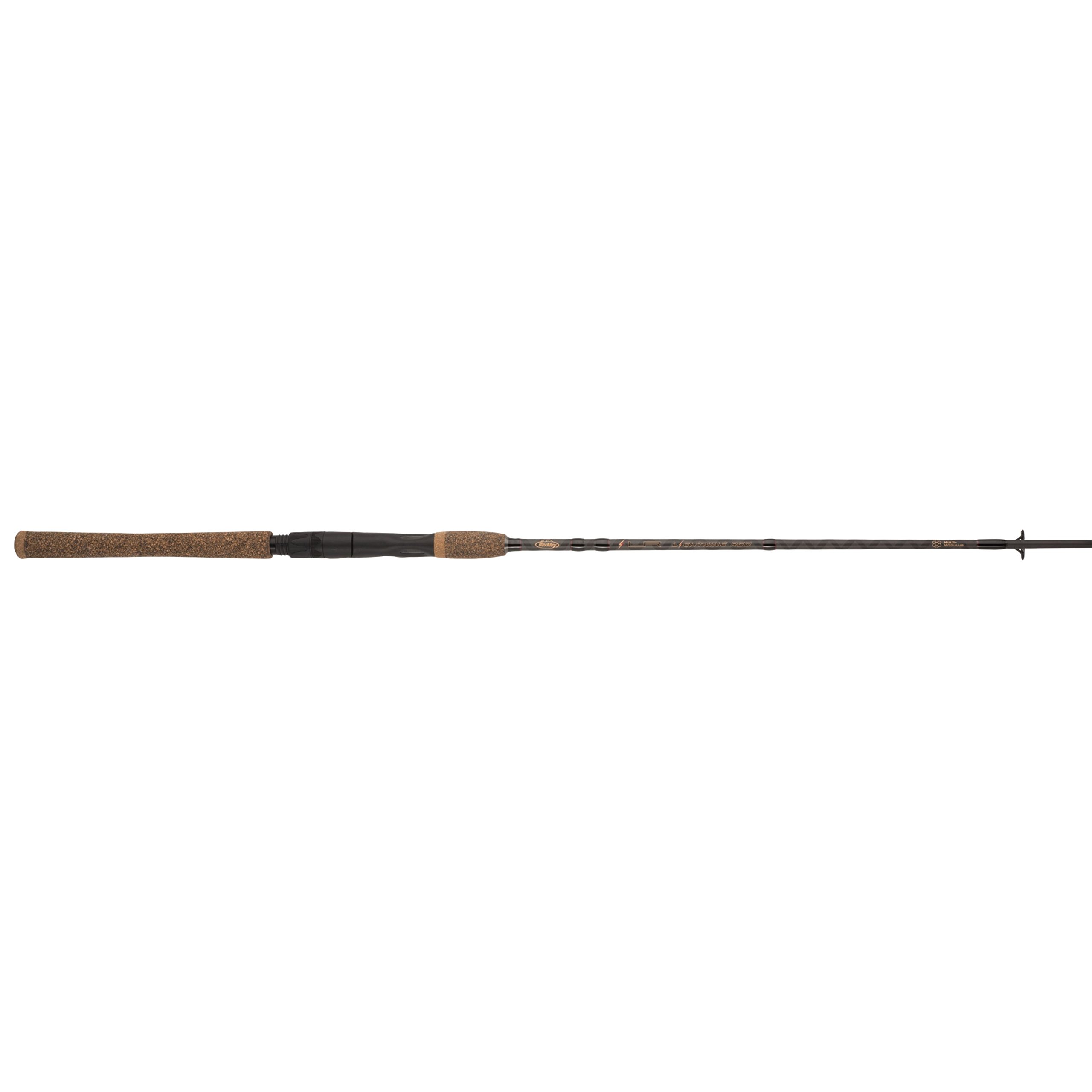 Berkley 6’6” Lightning Rod Spinning Rod, One Piece Spinning Rod, 8-14lb Line Rating, Medium Rod Power, Moderate Fast Action, 1/4-5/8 oz. Lure Rating, BSLR661M