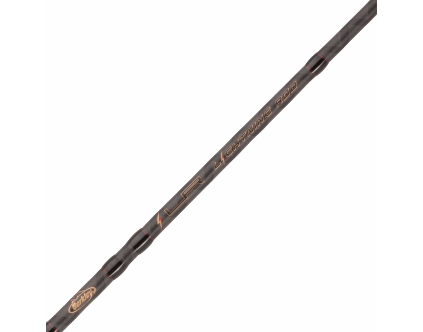 Berkley 6’6” Lightning Rod Spinning Rod, One Piece Spinning Rod, 8-14lb Line Rating, Medium Rod Power, Moderate Fast Action, 1/4-5/8 oz. Lure Rating, BSLR661M