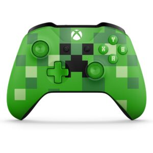 microsoft xbox wireless controller - minecraft creeper - xbox one (discontinued)