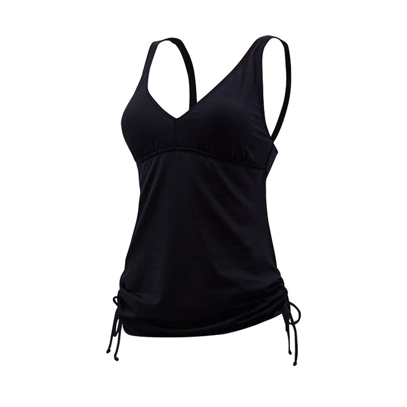 TYR TVNTS7A16 Fitness Solids Womens V-Neck Tankini Black 6