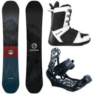 package-camp seven redwood snowboard 153 cm-system apx bindings-system apx boot 9