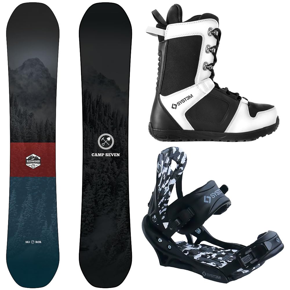 Package-Camp Seven Redwood Snowboard 153 cm-System APX Bindings-System APX Boot 9