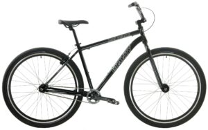 gravity single speed cruiser 29er adult bmx bike (gloss black, 19 inch = 5'10" to 6'3")