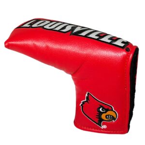 team golf ncaa louisville cardinals vintage blade putter cover golf club vintage blade putter headcover, form fitting design, fits scotty cameron, taylormade, odyssey, titleist, ping, callaway