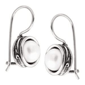 Silpada Pearl Drop Earrings for Women, Freshwater Cultured Pearl, .925 Sterling Silver, Jewelry Gift Ideas, 'Modern Fairytale', 8mm