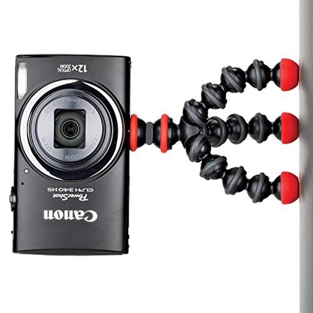 JOBY GorillaPod Magnetic Mini: A Portable, Compact Tripod with Magnetic Feet for Smartphones, Action Cameras or Point & Shoot Cameras up to 325 Grams,Black