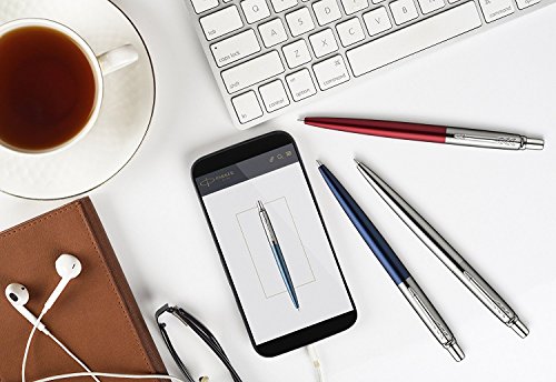 Parker Jotter London Trio Discovery Pack: Ballpoint Pen (Royal Blue), Gel Pen (Red Kensington) & Mechanical Pencil (Stainless Steel)