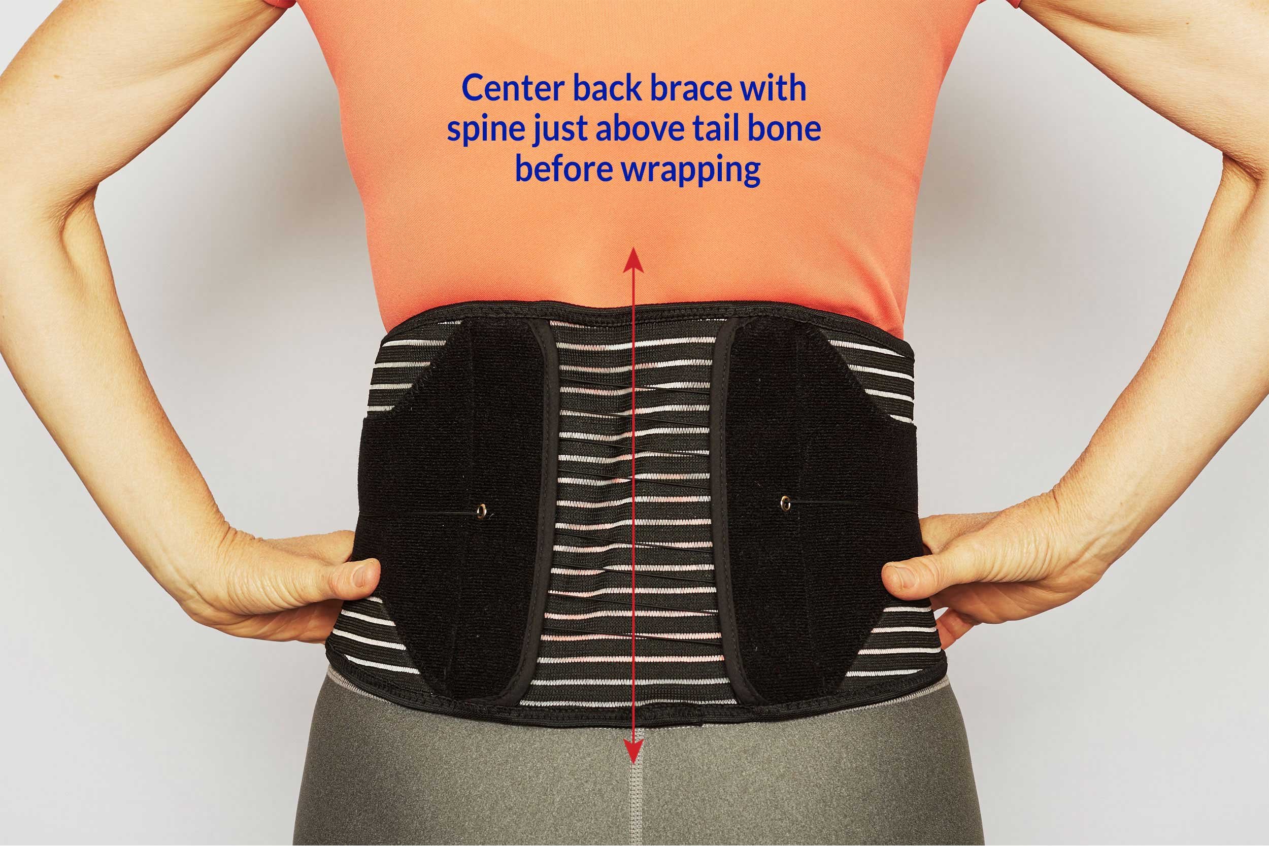 Comfort Compression Back Brace, Medium (M fits waist circumference of 33"-39") Black Lower Back brace -Clinically Proven to help and support your Active Life style and reduce pain