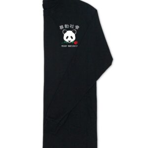 Riot Society Mens Panda Rose Long Sleeve T-Shirt - Black, Large