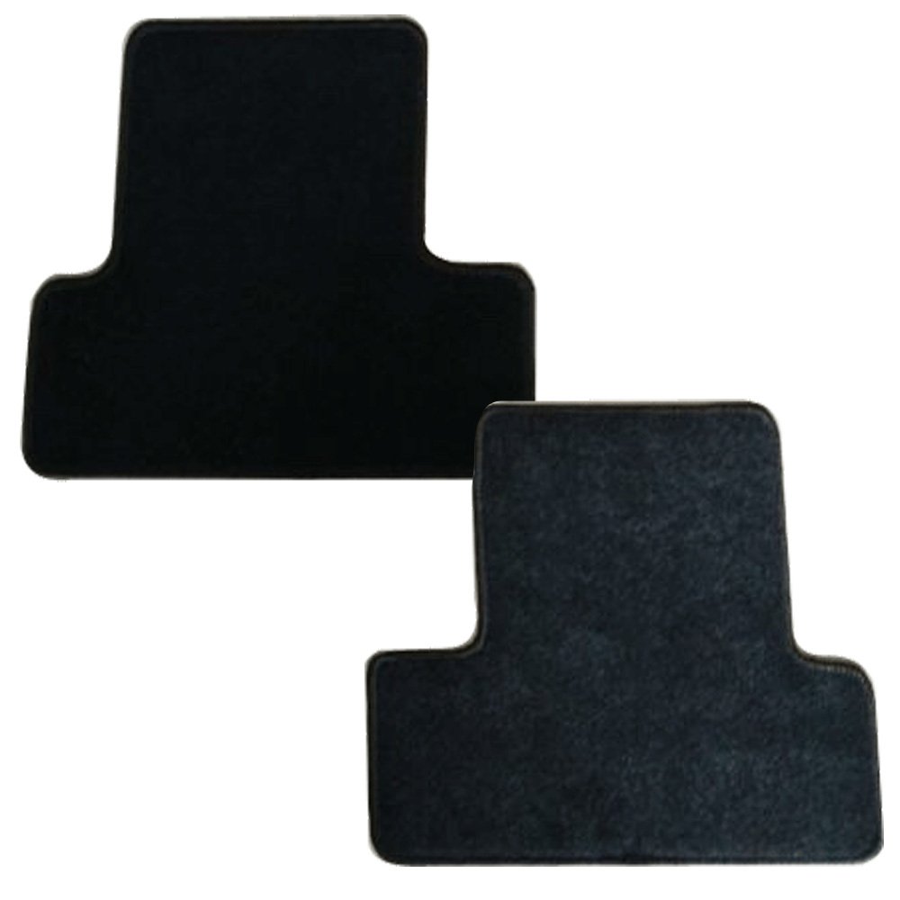 Floor Mats Compatible with 2005-2009 FORD MUSTANG, Nylon Black Front Rear Carpet by IKON MOTORSPORTS, 2006 2007 2008