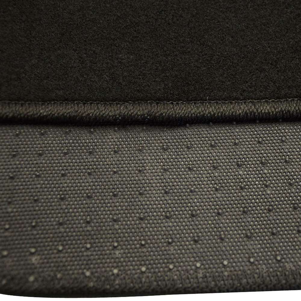 Floor Mats Compatible with 2005-2009 FORD MUSTANG, Nylon Black Front Rear Carpet by IKON MOTORSPORTS, 2006 2007 2008