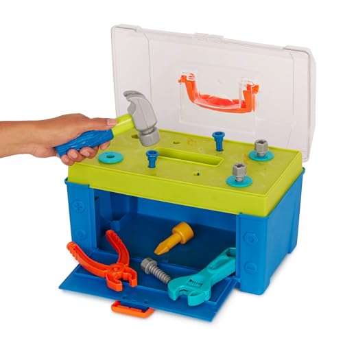 Battat – Kids Tool Set – Pretend Construction Toys – Durable Toy Tools – Toddler Tool Box – Busy Builder Tool Box- 3 Years +