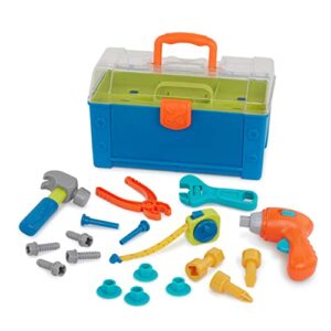 battat – kids tool set – pretend construction toys – durable toy tools – toddler tool box – busy builder tool box- 3 years +