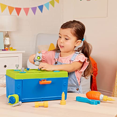 Battat – Kids Tool Set – Pretend Construction Toys – Durable Toy Tools – Toddler Tool Box – Busy Builder Tool Box- 3 Years +