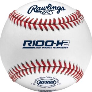 Rawlings | NFHS NOCSAE High School Game Baseballs | R100-H2 | Game/Practice Use | 12 Count