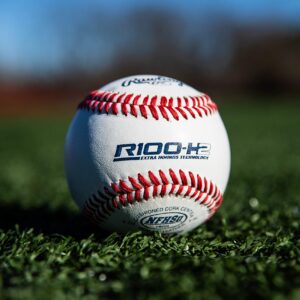 Rawlings | NFHS NOCSAE High School Game Baseballs | R100-H2 | Game/Practice Use | 12 Count