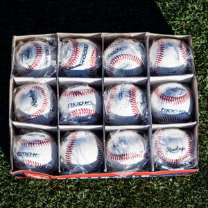 Rawlings | NFHS NOCSAE High School Game Baseballs | R100-H2 | Game/Practice Use | 12 Count