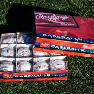 Rawlings | NFHS NOCSAE High School Game Baseballs | R100-H2 | Game/Practice Use | 12 Count