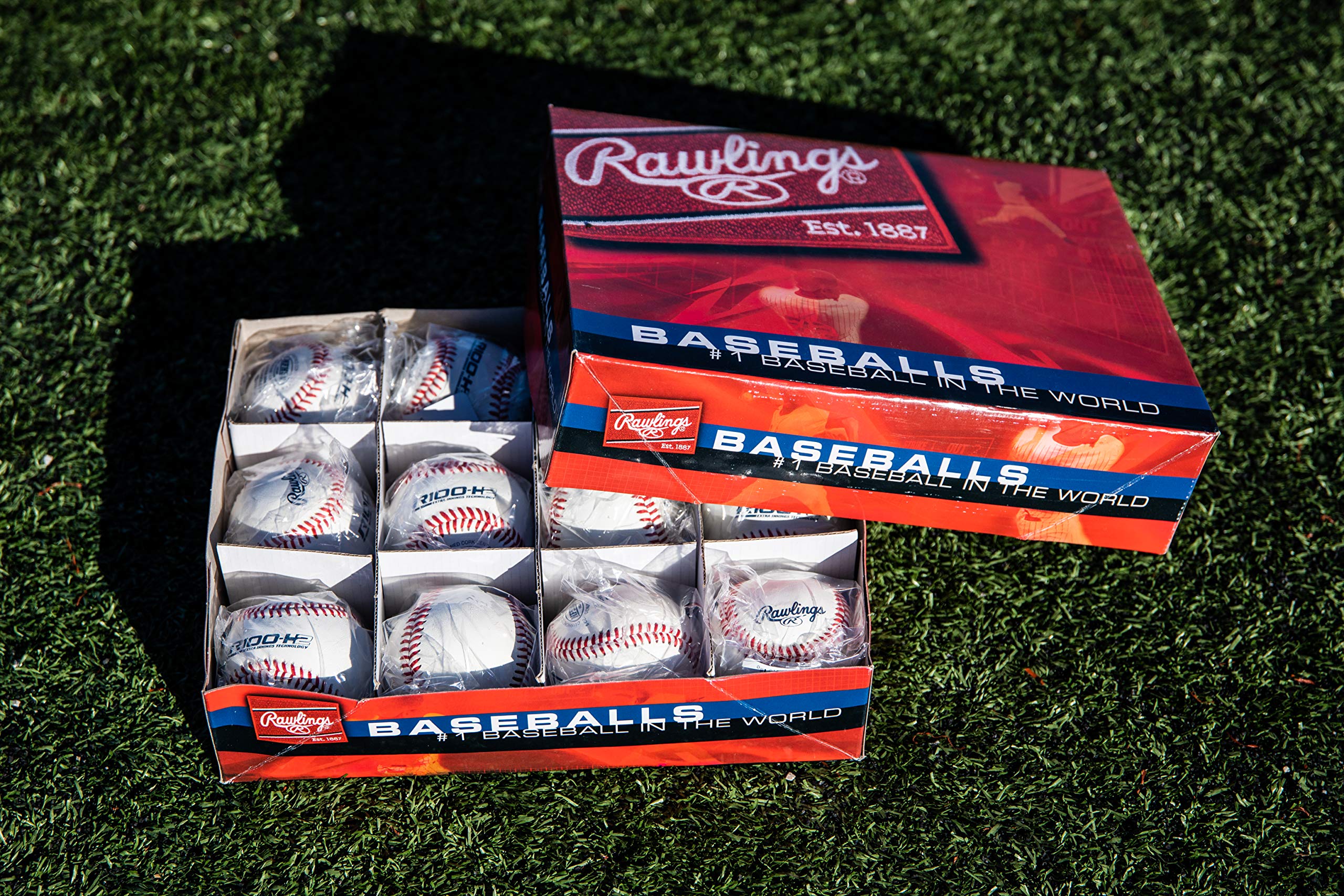 Rawlings | NFHS NOCSAE High School Game Baseballs | R100-H2 | Game/Practice Use | 12 Count