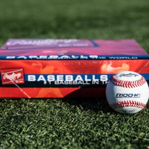 Rawlings | NFHS NOCSAE High School Game Baseballs | R100-H2 | Game/Practice Use | 12 Count