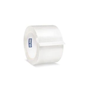 uline s-2325 economy industrial tape, 1.8 mil, 3" width, clear (pack of 24)