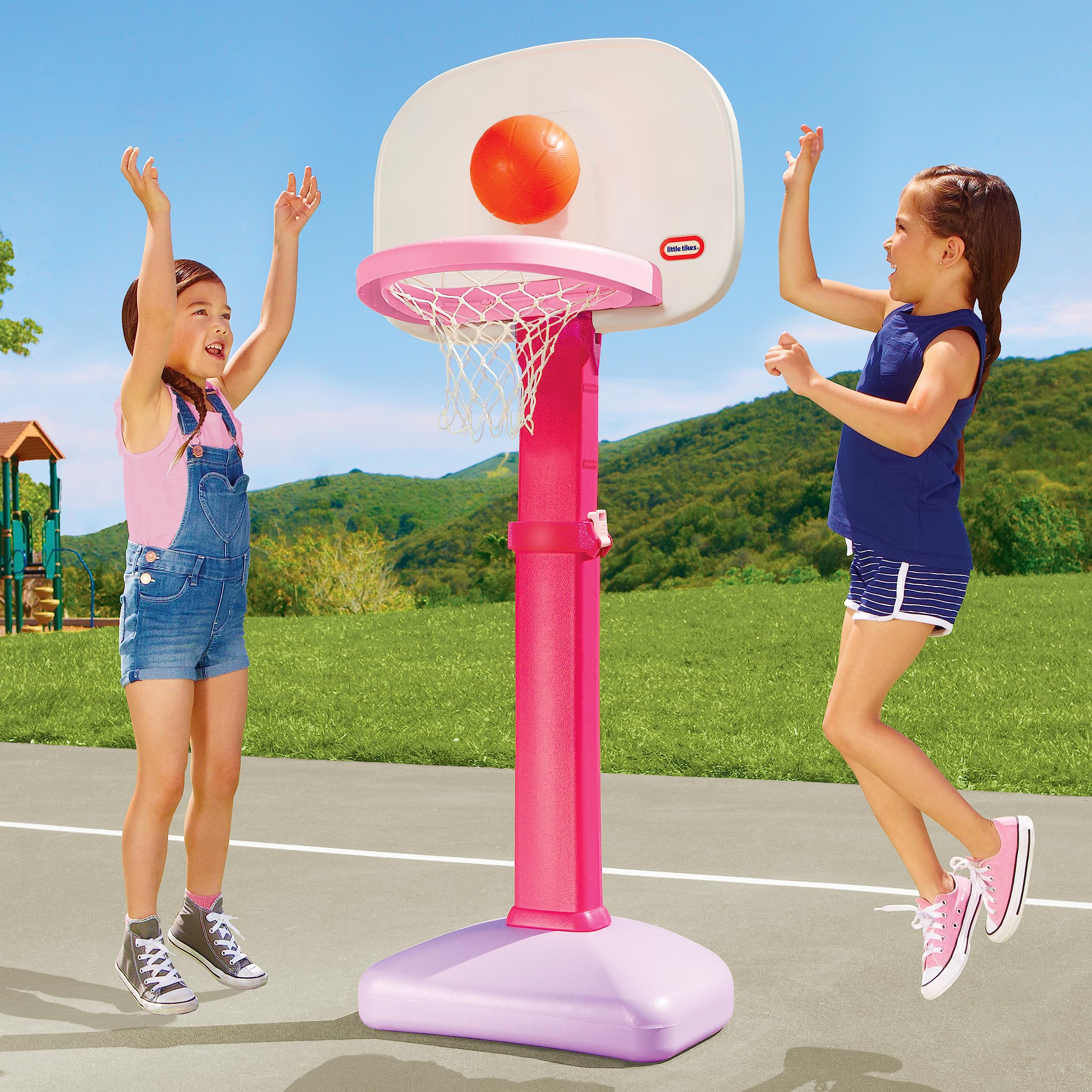 Little Tikes Easy Score Basketball Set, Pink- Amazon Exclusive 22.00 L x 23.75 W x 61.00 H Inches