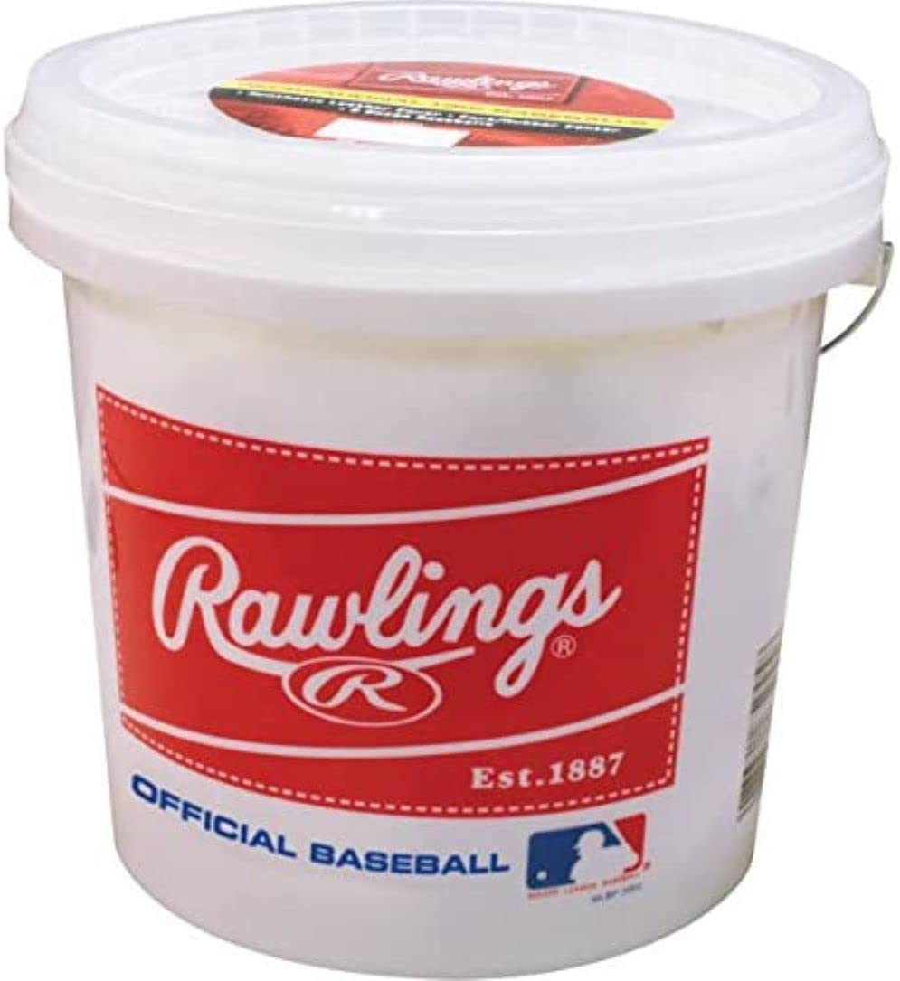 Rawlings | Official League Recreational Use Practice Baseballs | Youth/8U | R8U | Bucket | 24 Count (Pack of 1)