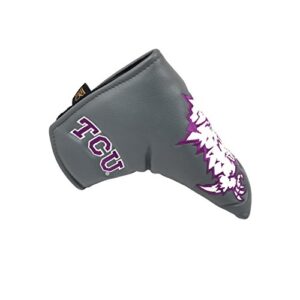 prg americas ncaa tcu horned frogs blade putter cover, gray, one size