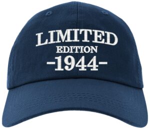 cap 1944-80th birthday gifts, limited edition 1944 all original parts baseball hat 1944-em-0001-navy