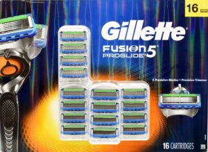 gillette fusion5 proglide men's razor blade refills, pack of 16 cartridges (packaging may vary)