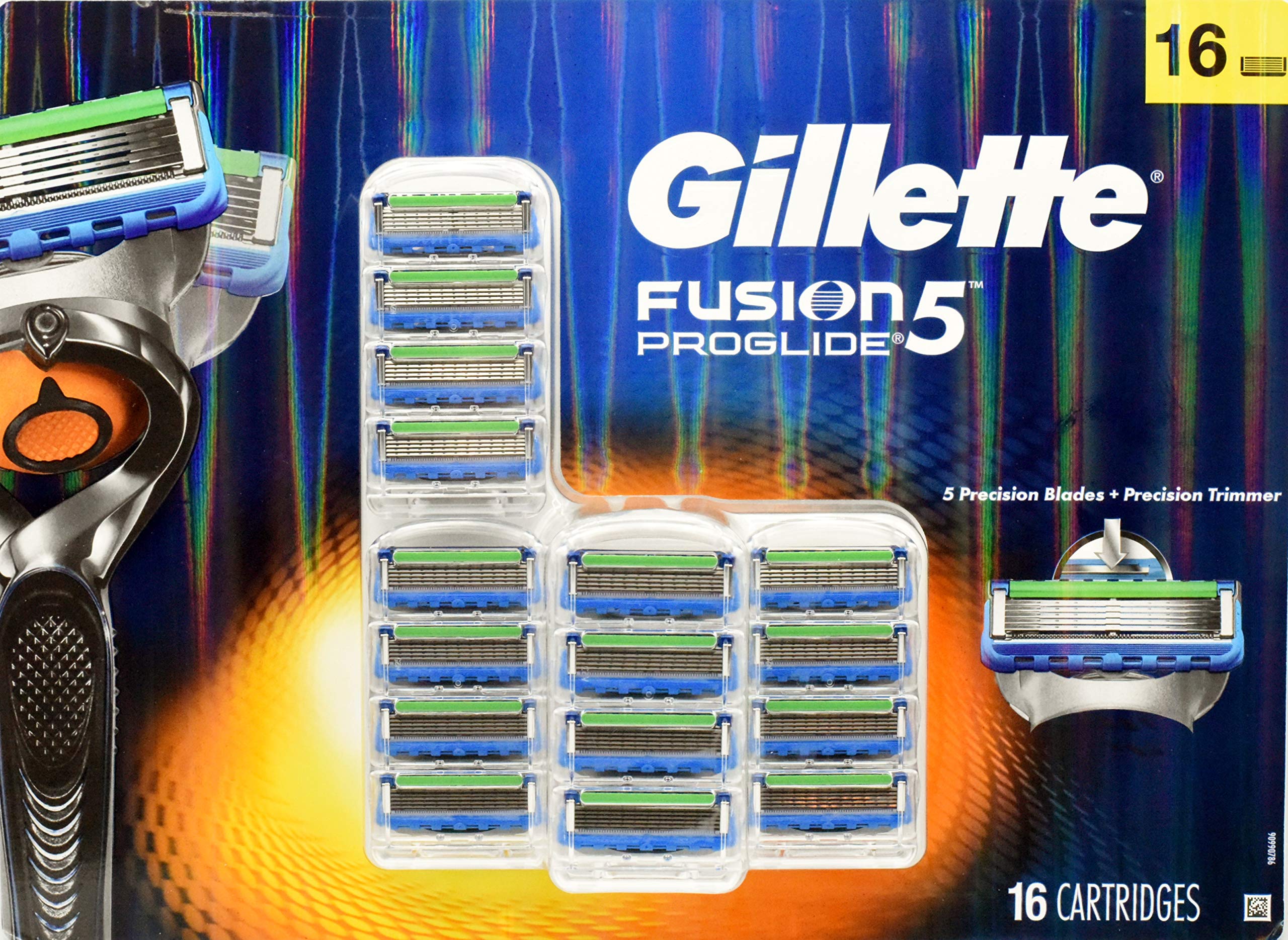 Gillette Fusion5 ProGlide Men's Razor Blade Refills, Pack of 16 Cartridges (packaging may vary)