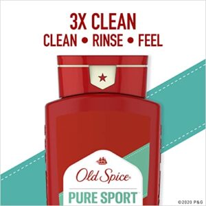 Old Spice Body Wash for Men, High Endurance Pure Sport, 24 Fl Oz (Pack Of 4)