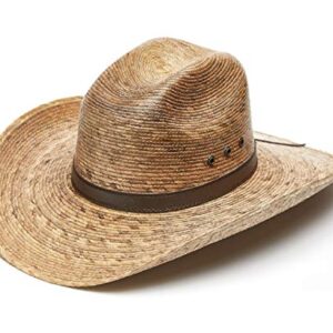 Big Wide Brim Natural Palm Leaf Straw Cuban Gaucho Fedora UPF Sun Hat Flex Fit