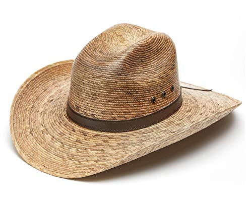 Big Wide Brim Natural Palm Leaf Straw Cuban Gaucho Fedora UPF Sun Hat Flex Fit