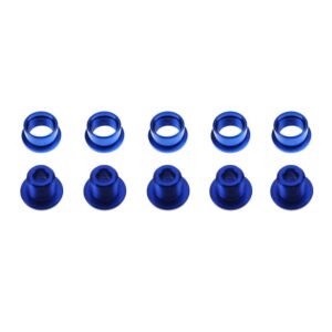 cysky single chainring bolts 5 pack m8 single short chain ring bolts fit for road bike, mountain bike, bmx, mtb, fixie (aluminum alloy, cnc, blue)