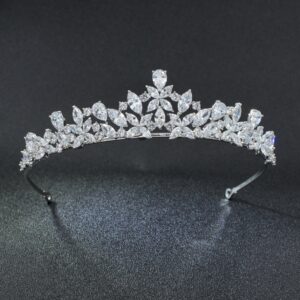 sepbridals cubic zirconia cz wedding bride crown tiara headband hair jewelry accessories hg0056