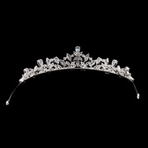 SEPBRIDALS Cubic Zirconia CZ Wedding Bride Crown Tiara Headband Hair Jewelry Accessories HG0056