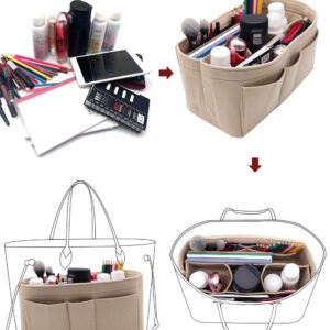 LEXSION Felt Insert Bag Organizer Bag In Bag For Handbag Purse Organizer Fits Speedy Neverful