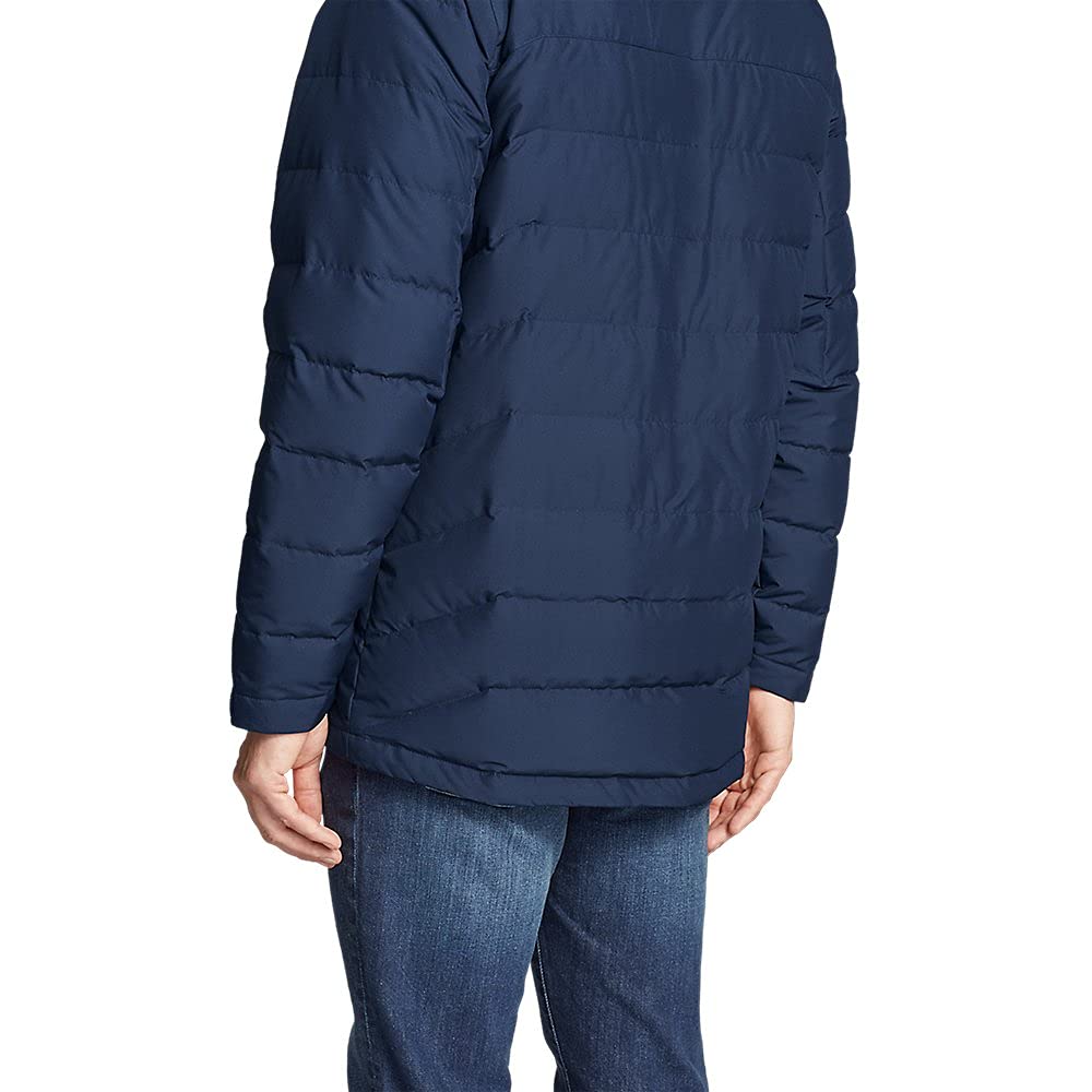 Eddie Bauer Men's Boundary Pass Down Parka, Medium Indigo, Large