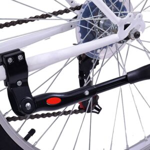 Yakamoz Adjustable Bike Kickstand - Durable Non-Slip Bicycle Kickstand Bike Stand for Road Mountain City Bikes - Black