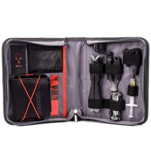 d'addario accessories guitar maintenance kit - guitar tool kit - guitar setup kit - perfect kit for guitar tech, black